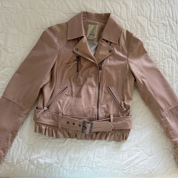 elevenses | Jackets & Coats | Anthropologie Leather Jacket | Poshmark